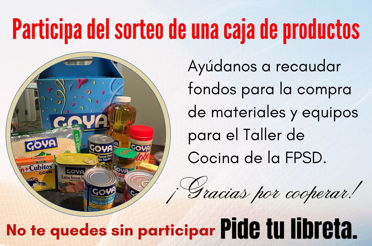 RIFA DE PRODUCTOS GOYA PRO FONDOS TALLER DE COCINA – (FPSD)